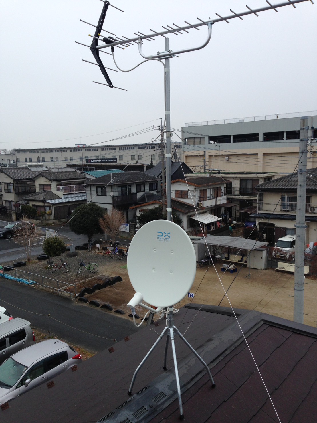 上尾市｜埼玉県｜テレビアンテナ工事施工例｜株式会社電翔