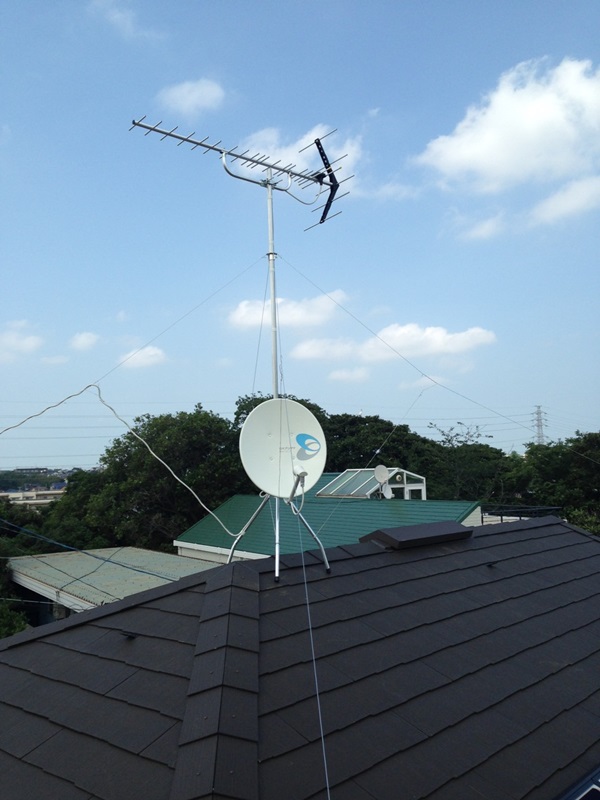 千葉市稲毛区｜千葉県｜テレビアンテナ工事施工例｜株式会社電翔