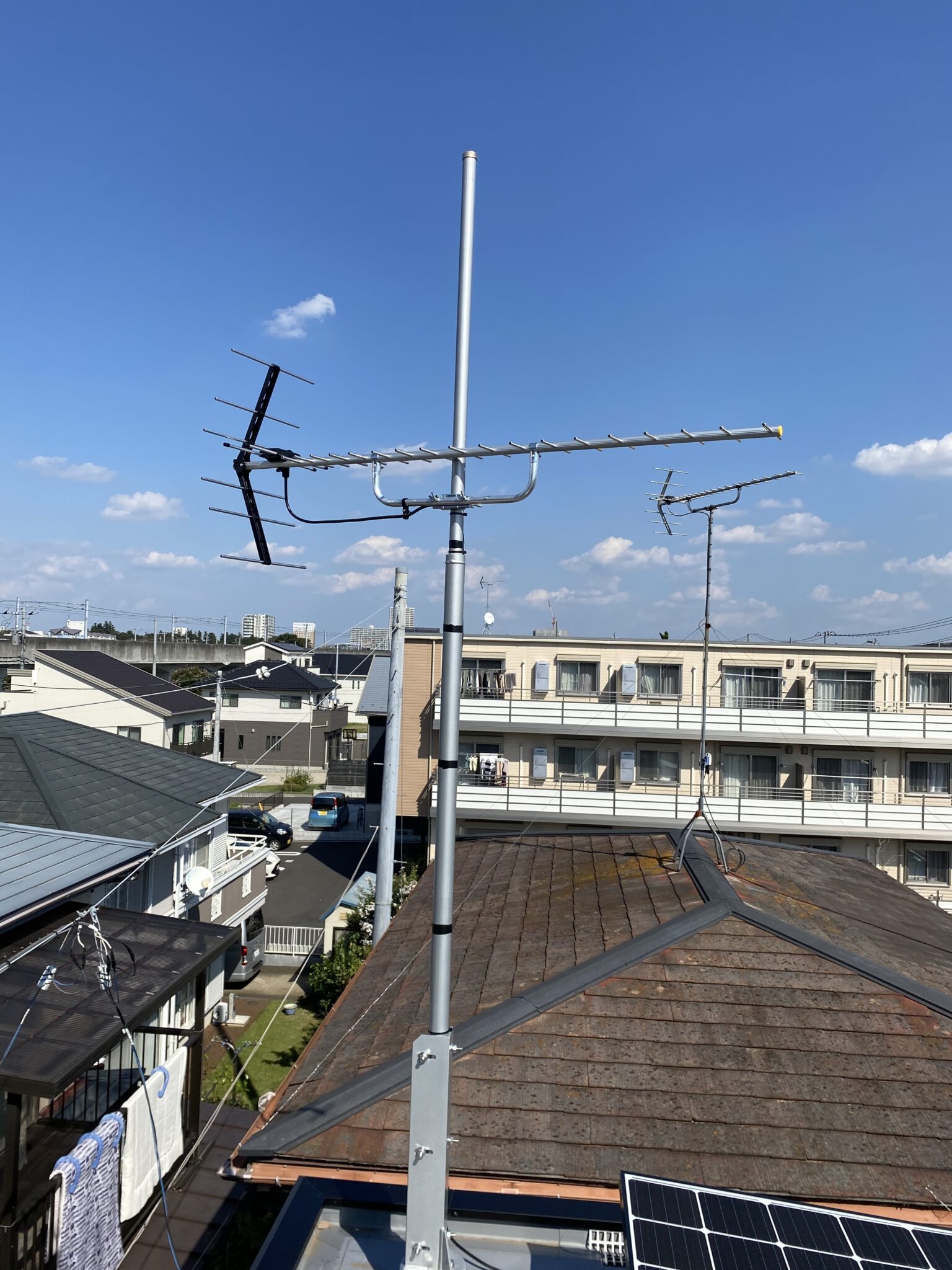 茨城県守谷市｜八木式アンテナにおける常設ポールへの設置工事 | アンテナBlog | 株式会社 電翔